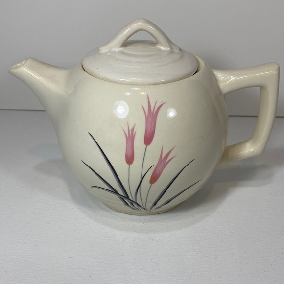 Mccoy | Dining | Mccoy Vintage Art Deco Teapot With Tulips | Poshmark